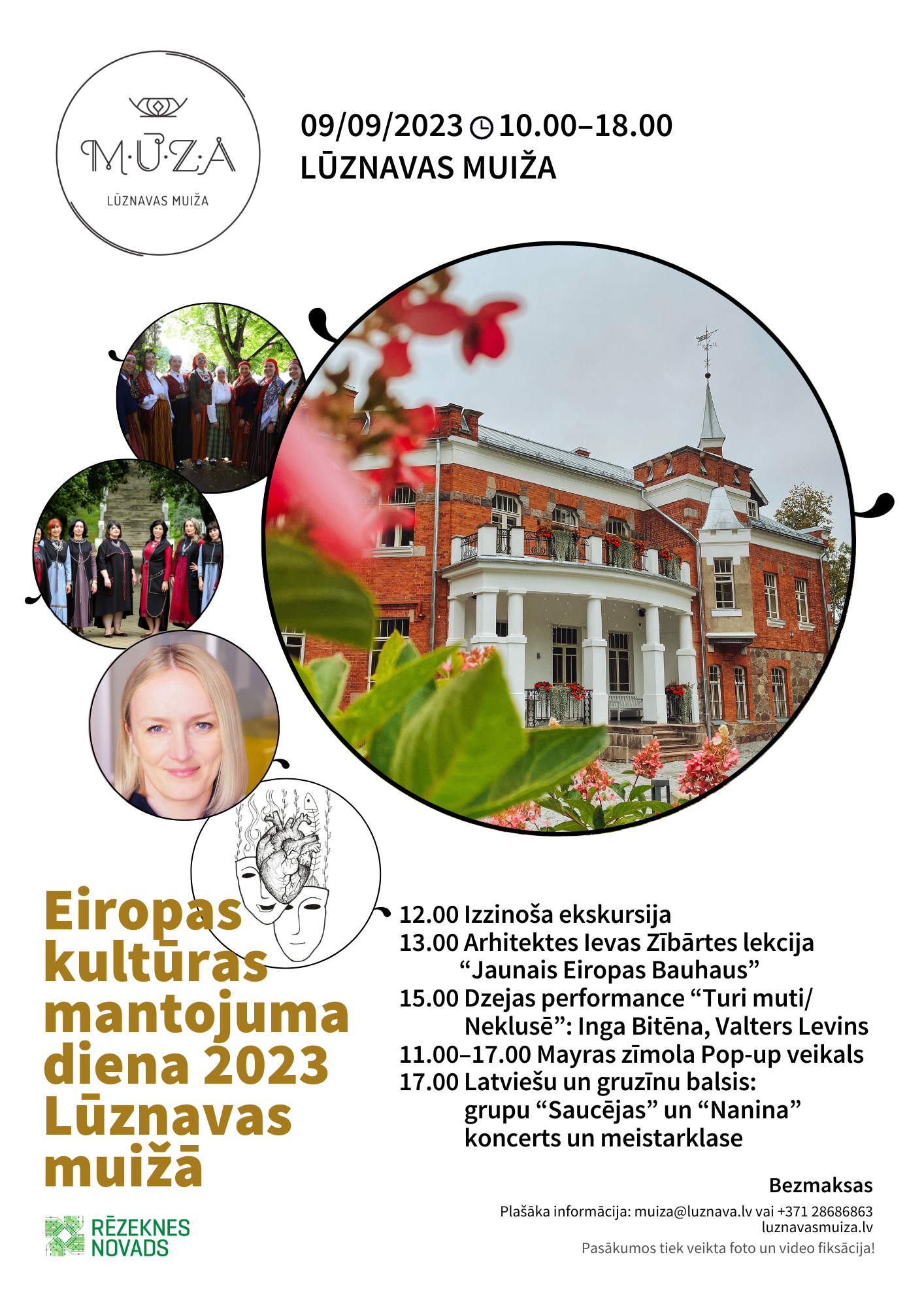 Eiropas kultūras mantojuma diena 2023 Lūznavas muižā | Latgales ...