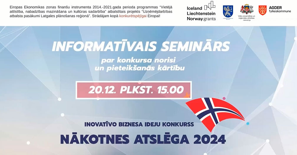 Pieejama informatīvā semināra par biznesa ideju konkursu “Nākotnes ...